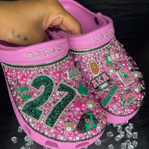 CROCS | Shoes | Custom Aka Crocs With Line Number | Poshmark